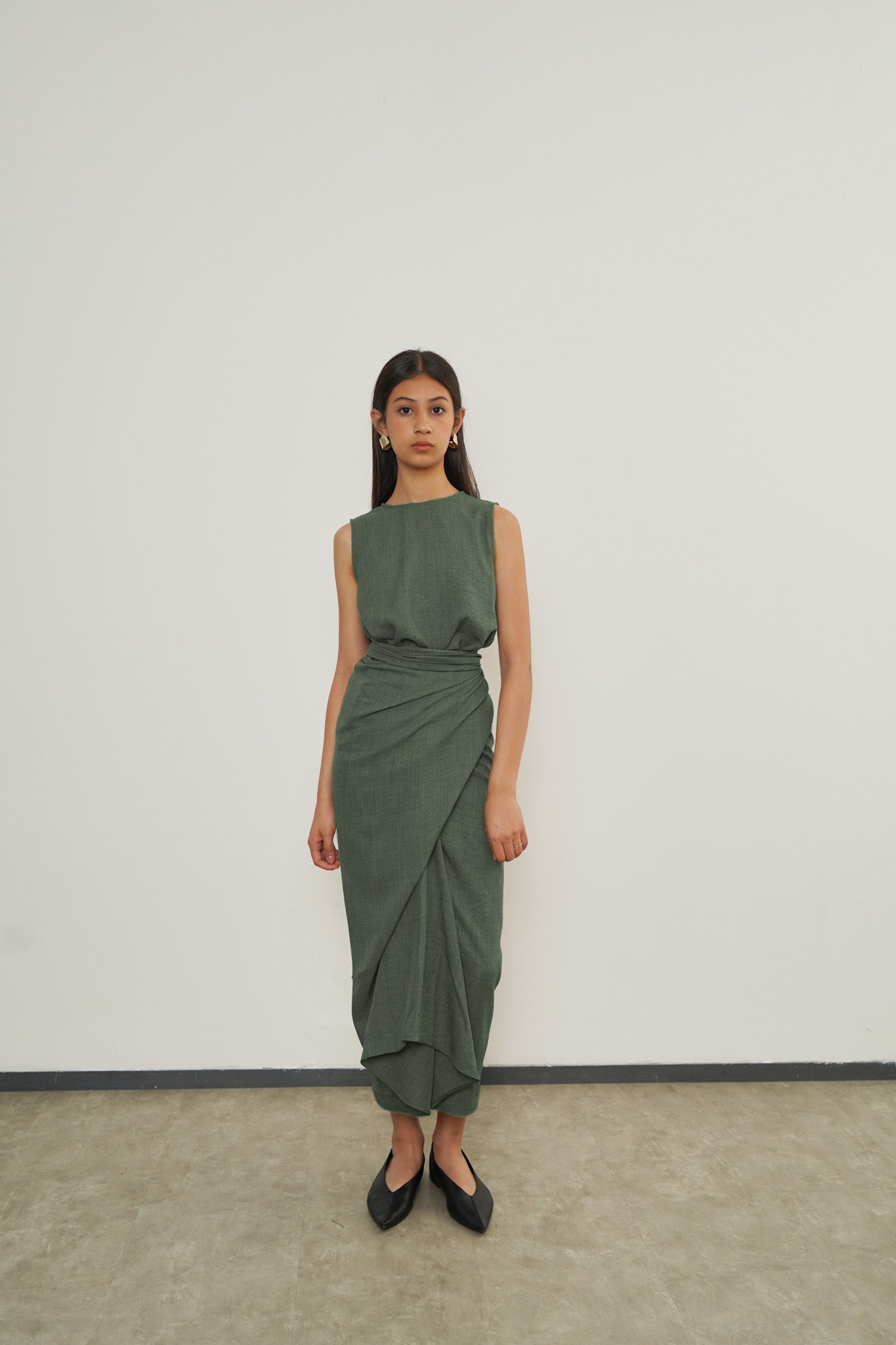 Eleya Dress - Moss Green – Yourpafon