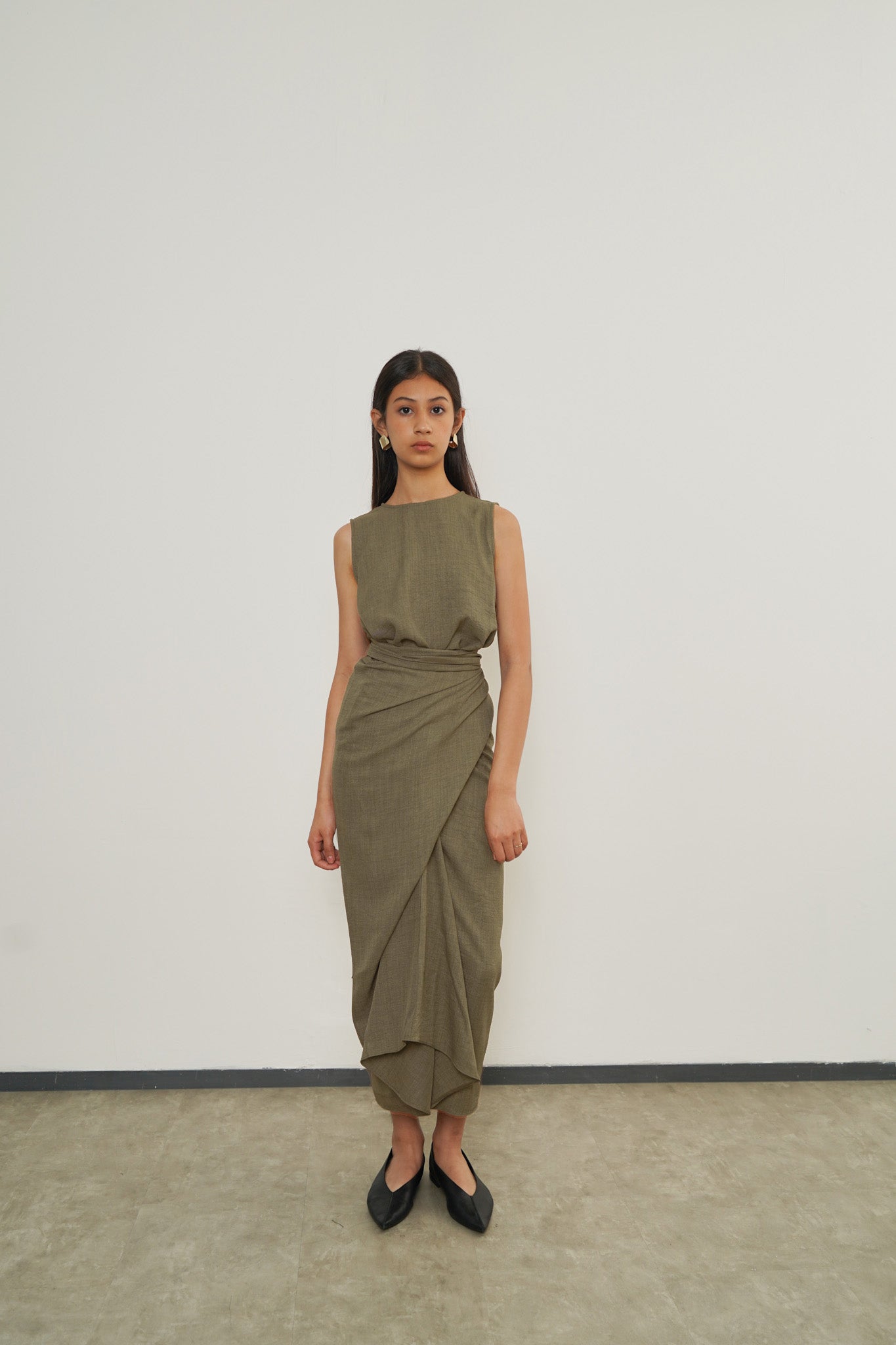 Eleya Dress - Moss Green – Yourpafon