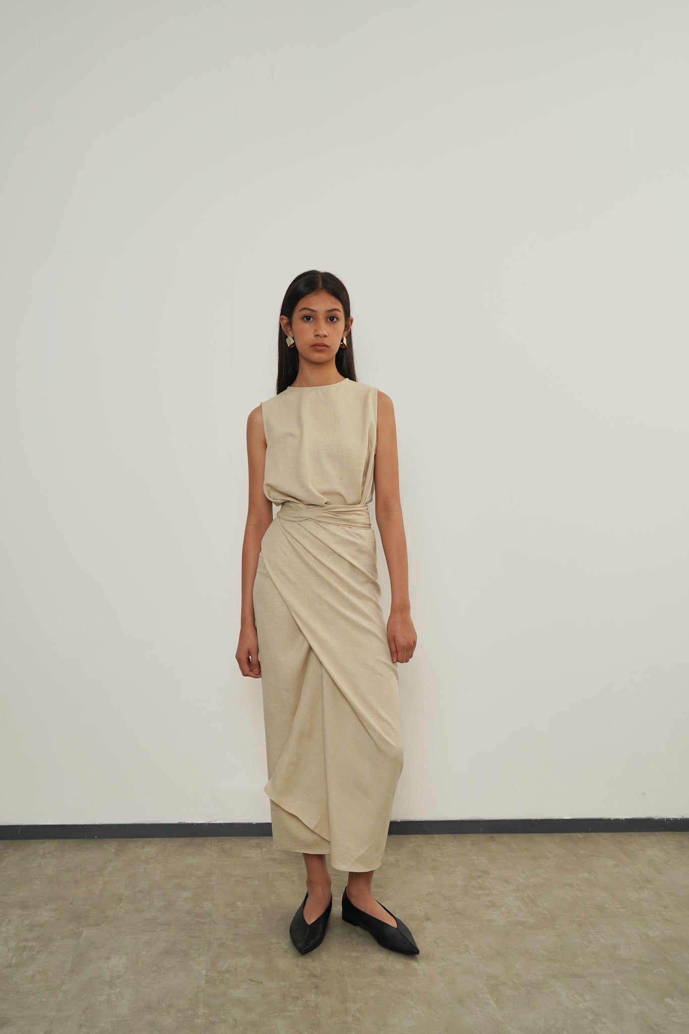 Eleya Dress - Beige – Yourpafon